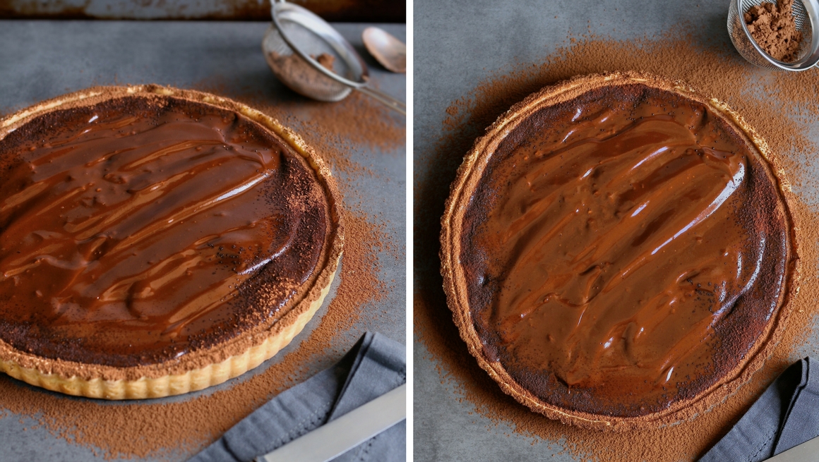 Chocolate cheese tart with dark chocolate ganache – Cupcakes & Couscous