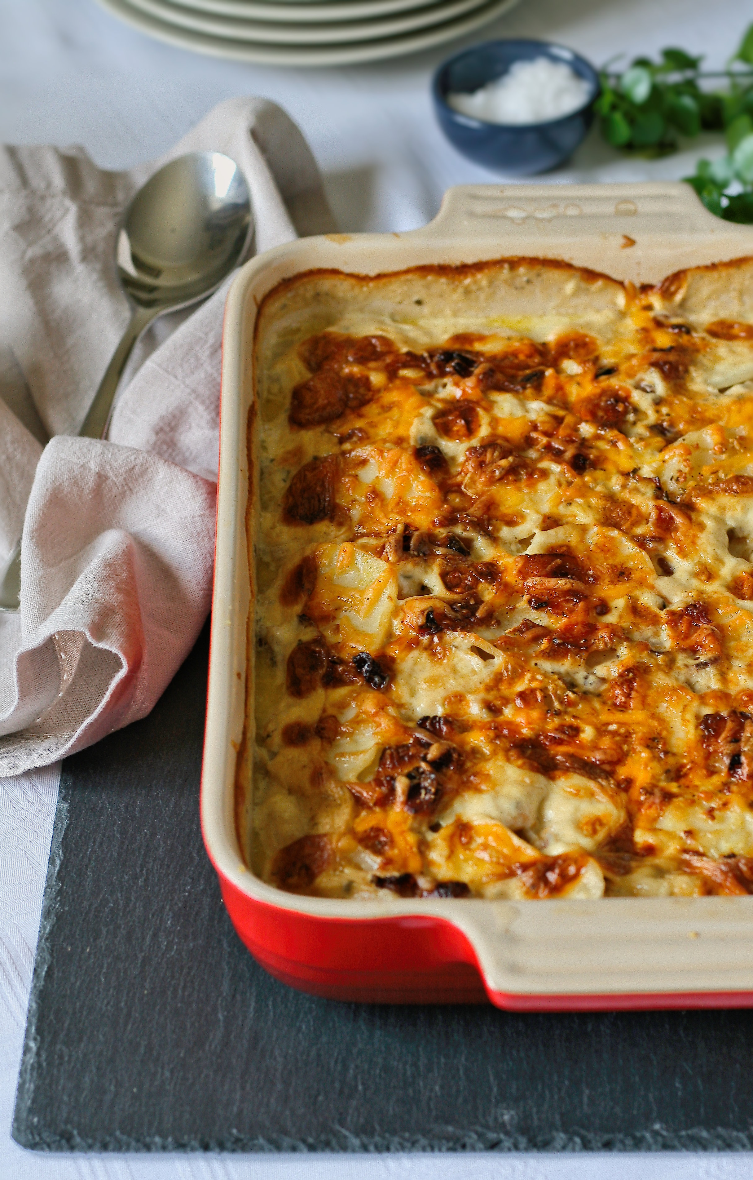 Bacon and cheese potato bake – Cupcakes & Couscous