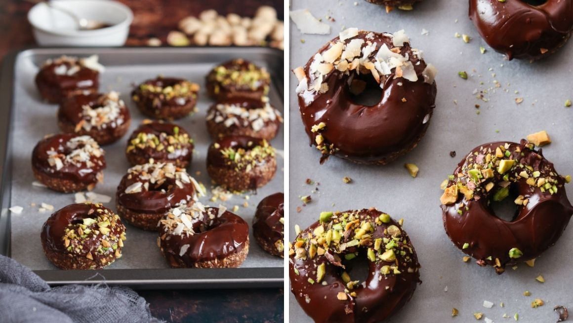 Raw Turkish delight doughnuts – Cupcakes & Couscous