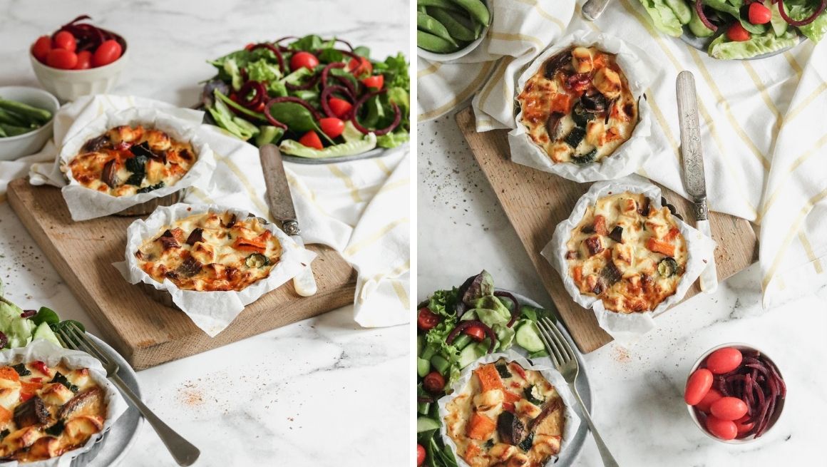 Crustless mini roasted veggie quiches – Cupcakes & Couscous