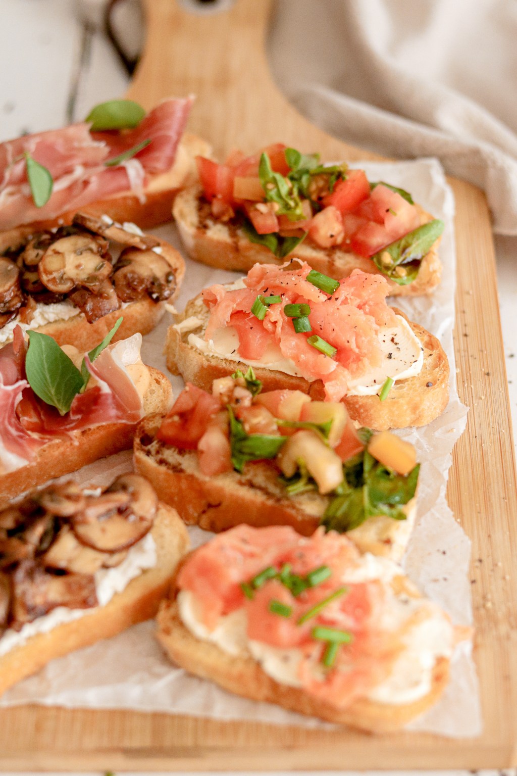 Spring crostini 4 ways – Cupcakes & Couscous