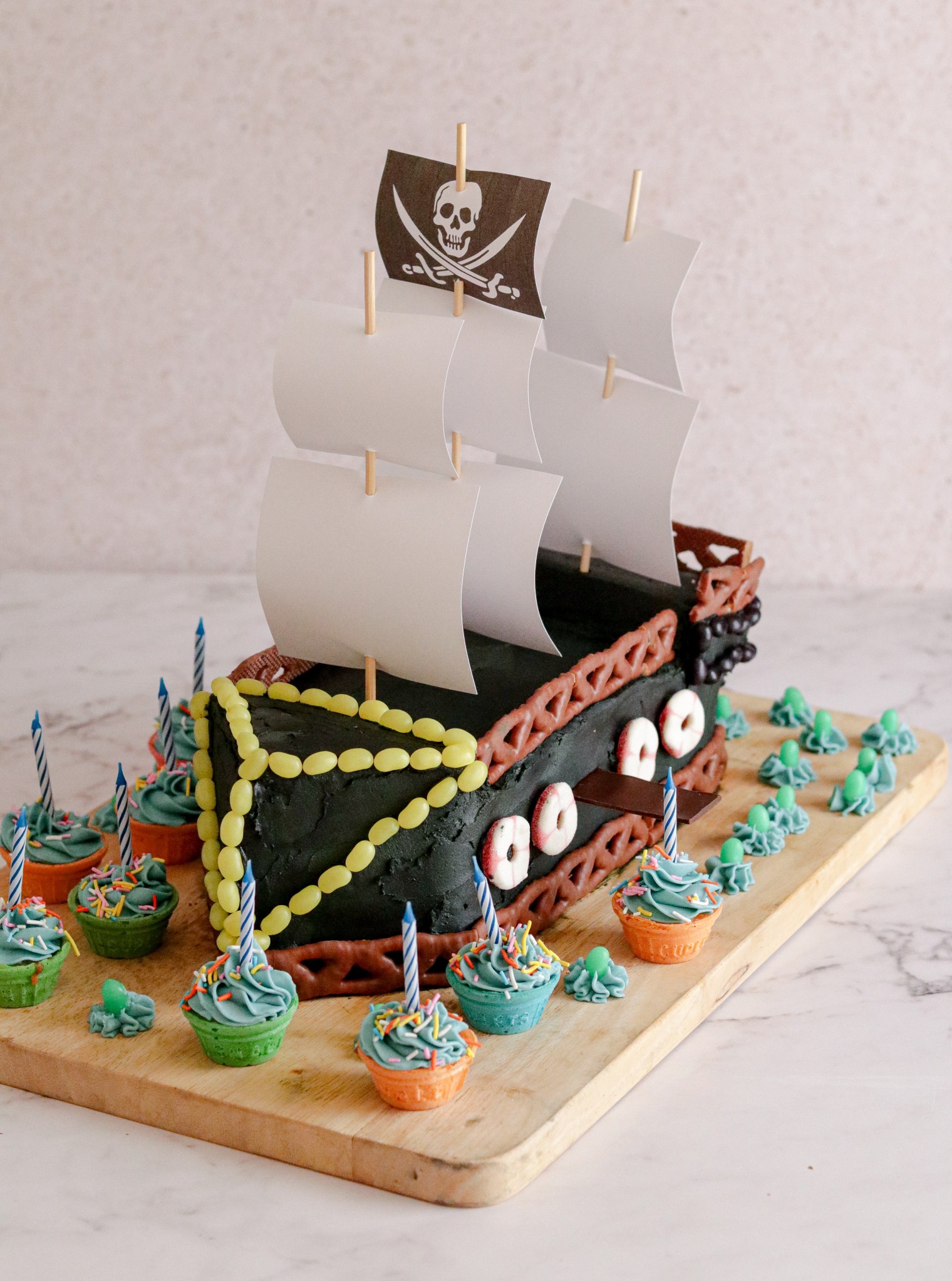 Yo-ho-ho! How to make a pirate ship cake – Cupcakes & Couscous